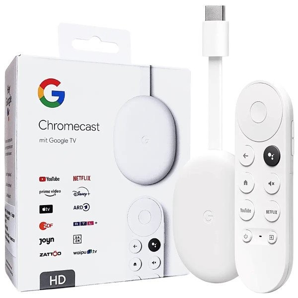 Медиаплеер Google Chromecast HD with Google TV Snow купить в Украине ...